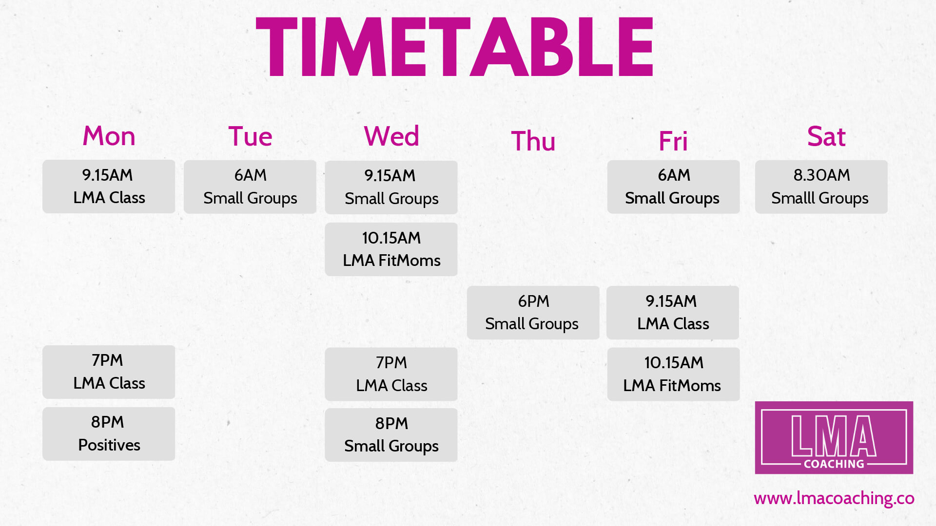 Group Training – LMA Fitness and Nutrition